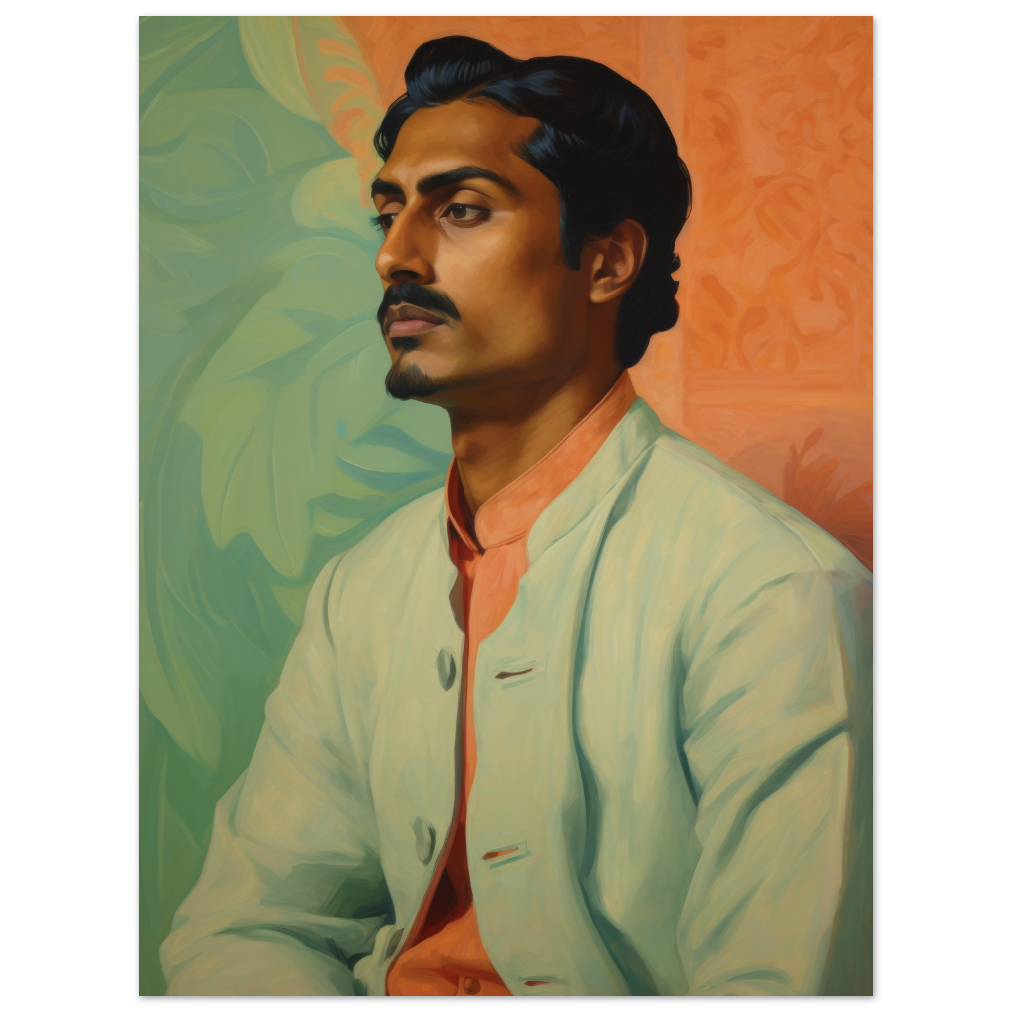 Indian Man Art Print – Out of India Prints